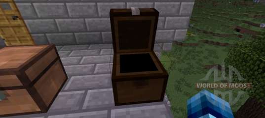 Chests of different types of wood for Minecraft
