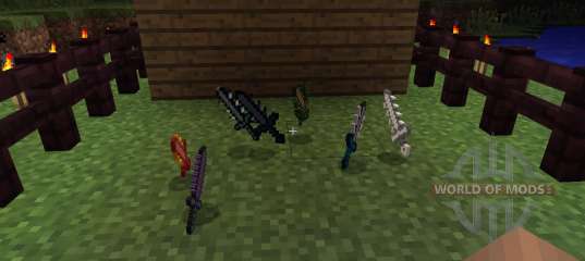 Cyan Warrior Swords [1.6.2] for Minecraft