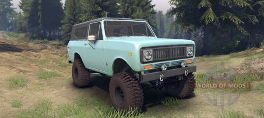 International Scout II 1977 glacier blue for Spin Tires