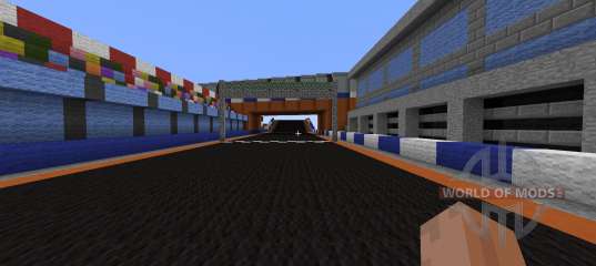 Mario Kart figure 8 circuit for Minecraft