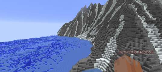 Super realistic mountain for Minecraft