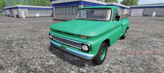 Chevrolet C10 Fleetside 1966 [custom] v1.1 for Farming Simulator 2015