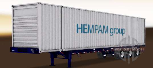 Autonomous semi-container ship for American Truck Simulator