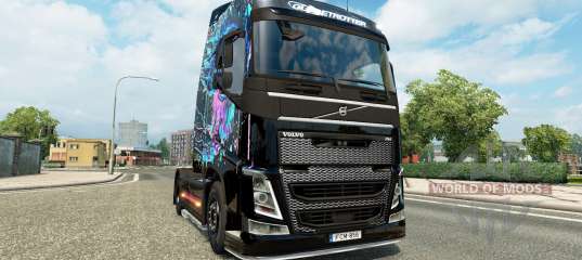 Evil Eyes skin for Volvo truck for Euro Truck Simulator 2