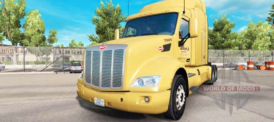 Bison Transport skin for the truck Peterbilt for American Truck Simulator