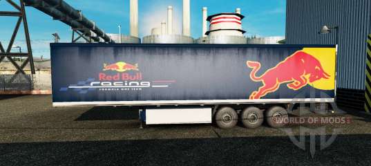 Skin Red Bull on the trailer for Euro Truck Simulator 2