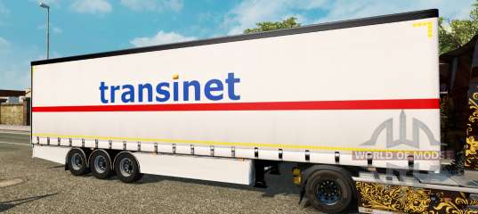 Curtain semitrailer Krone TransiNet for Euro Truck Simulator 2