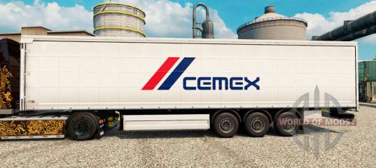 Skin Cemex to trailers for Euro Truck Simulator 2