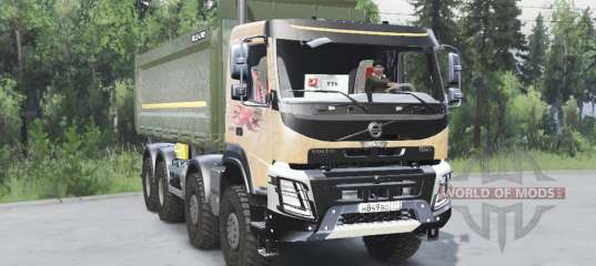 Volvo FMX 8x8 2014 for Spin Tires
