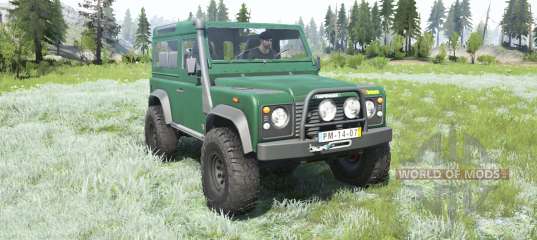 Land Rover Defender 90 Station Wagon 2000 for MudRunner