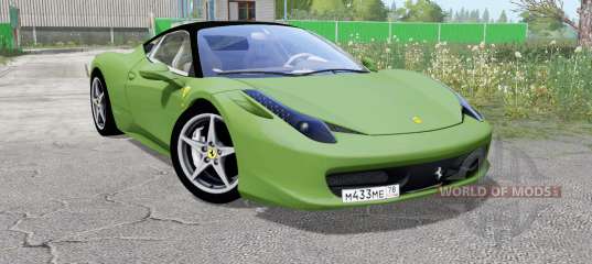 Ferrari 458 Italia grass for Farming Simulator 2017