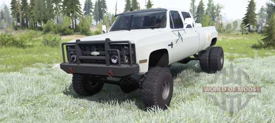 Chevrolet K30 Crew Cab Dually 1986 for MudRunner