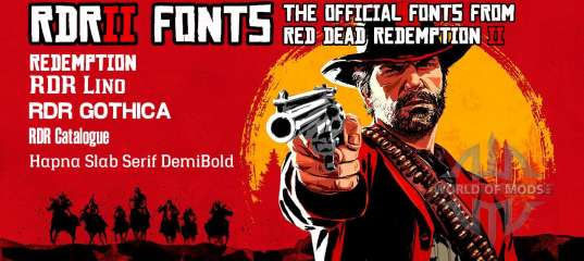 RDR 2 font (cyrillic, latin) – font set