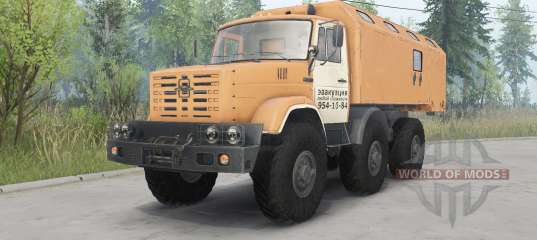 ZIL-4972 soft-orange for Spin Tires