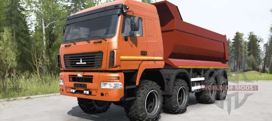 MAZ-6516В9 red color for MudRunner