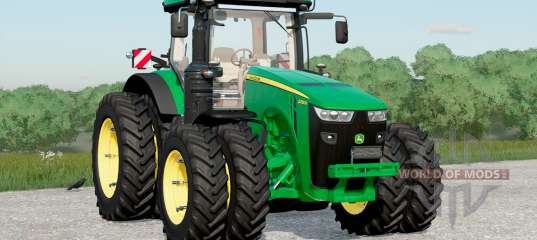 John Deere 8R series〡selectable wheels for Farming Simulator 2017
