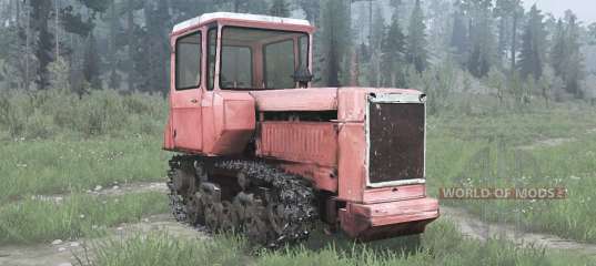 DT-75 crawler tractor for MudRunner