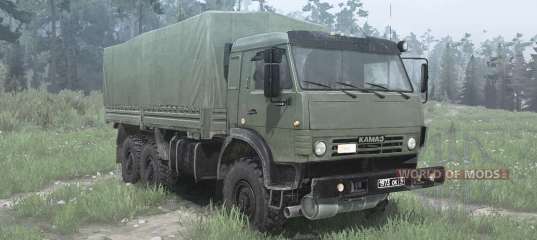 KamAZ-5350 6x6 for MudRunner