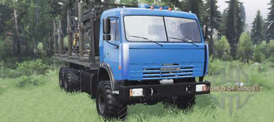 KamAZ-43118 6x6 for Spin Tires