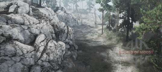 Rock valley landslide for MudRunner