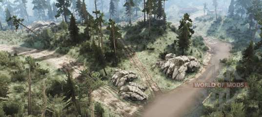 Waterfall. Variant 2 for MudRunner