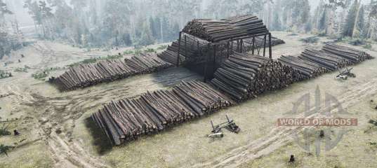 Suburb. Variant 2: Autumn time for MudRunner