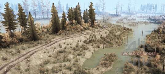 Map Mezhgorye for MudRunner