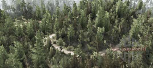 Map WoodsLight for MudRunner