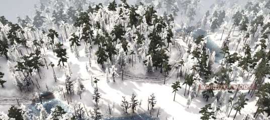Dark Forest Snow for MudRunner