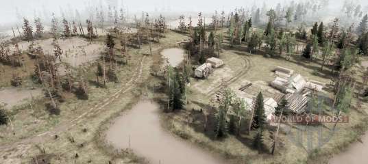 Map Swamp for MudRunner