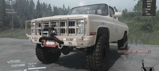 Chevrolet m1008 cucv desert camo for MudRunner