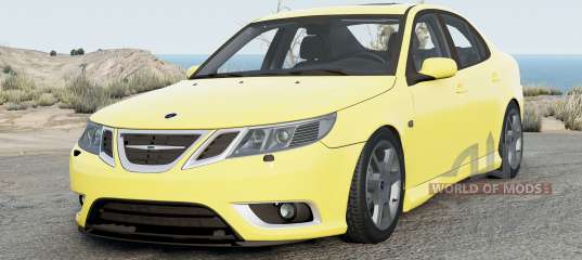 Saab 9-3 Sedan Sahara Sand for BeamNG Drive